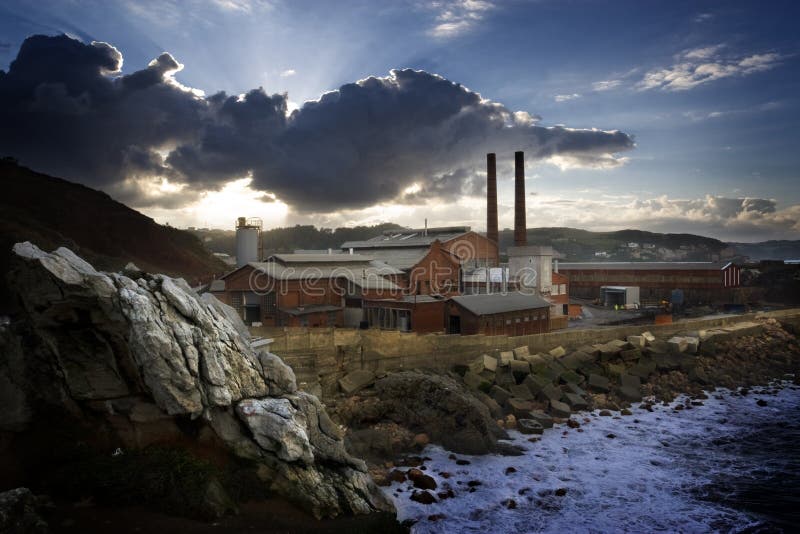 The factory stock photo. Image of cloud, factory, dusk - 7725622