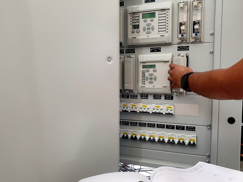 The Engineer Rechecks All Protection Relays and Metering before DC and ...