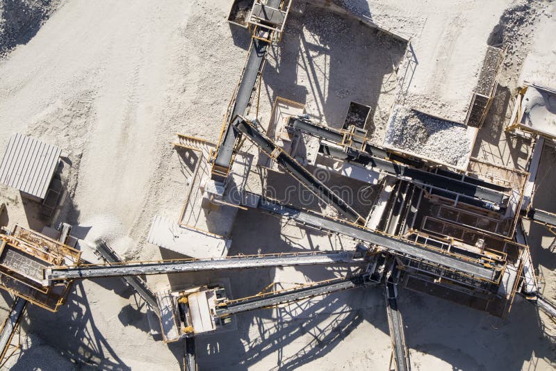 Factory of Aggregates for Construction Stock Photo - Image of gravel ...