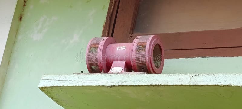 Factory Alarm Loudspeaker Hardware Installed in Part of an Office ...