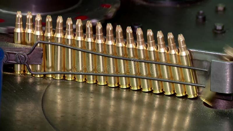 Factory of ammunition stock video. Video of caliber, line - 54654387