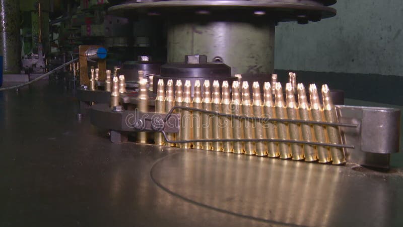 Factory of ammunition stock video. Video of caliber, line - 54654387