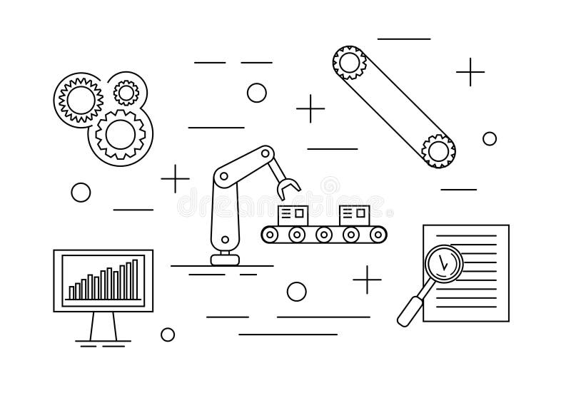 Assembly Line Art 46,204 Assembly Line Illustration Images, Stock