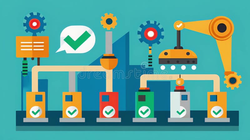 A Factory Assembly Line Where Machines are Constantly Being Upgraded ...