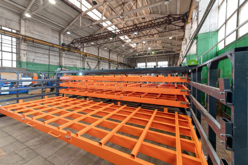 Factory for the Assembly of Metal Structures Stock Photo - Image of ...