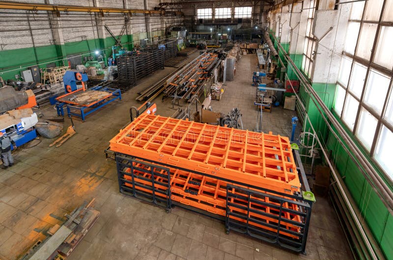 Factory for the Assembly of Metal Structures Stock Image - Image of ...