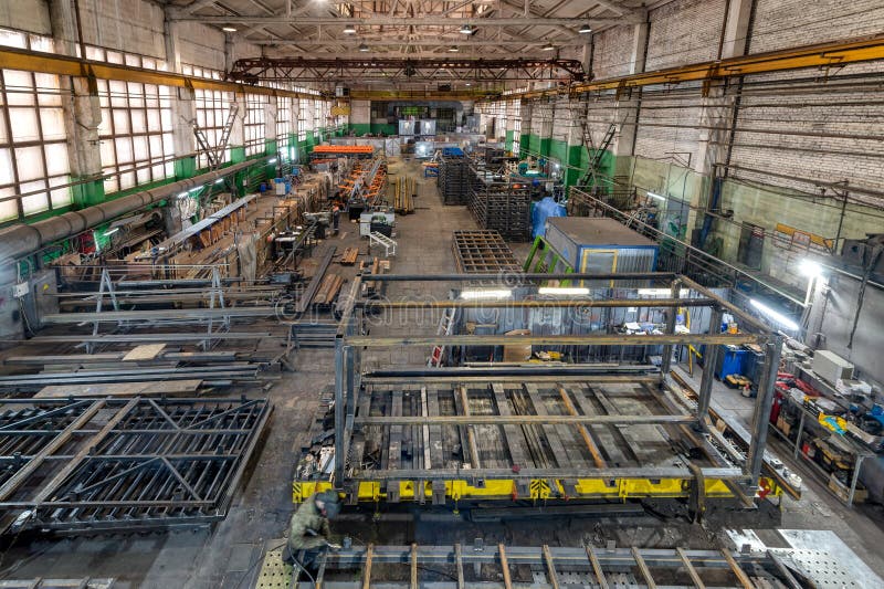 Factory for the Assembly of Metal Structures Stock Image - Image of ...