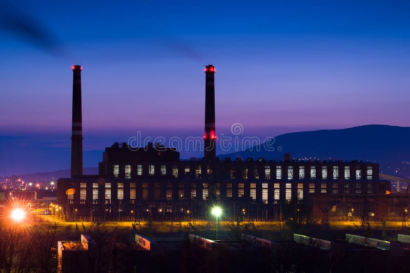 Factory stock photo. Image of global, light, engineering - 31077588