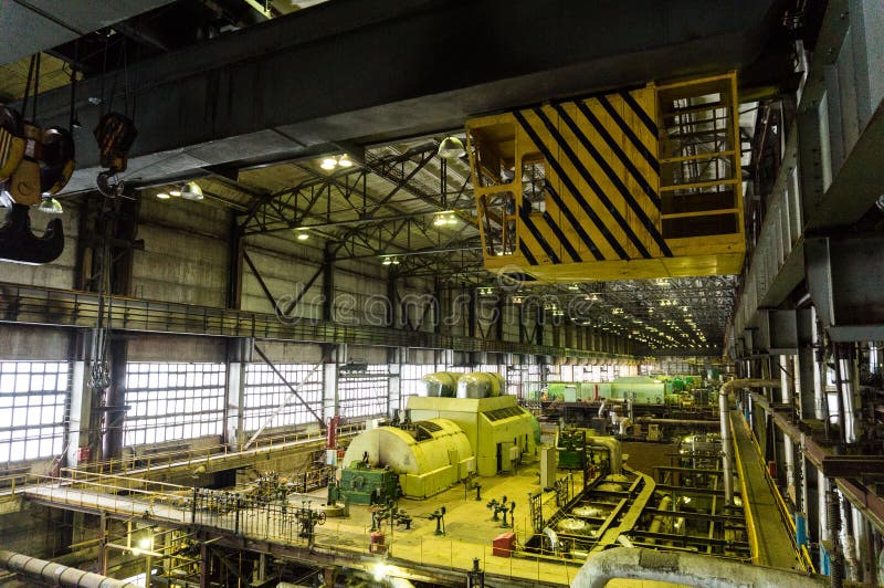 Factory stock image. Image of area, generator, green - 80890827