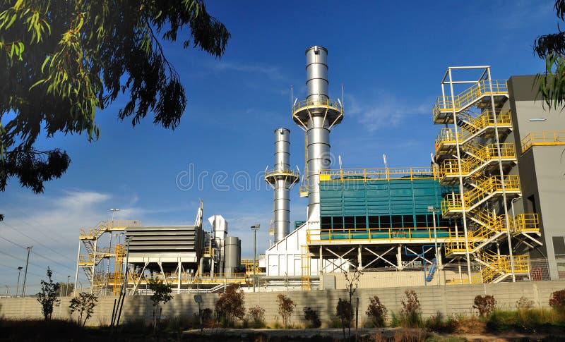 Factory. stock photo. Image of landscape, foliage, facility - 36583924