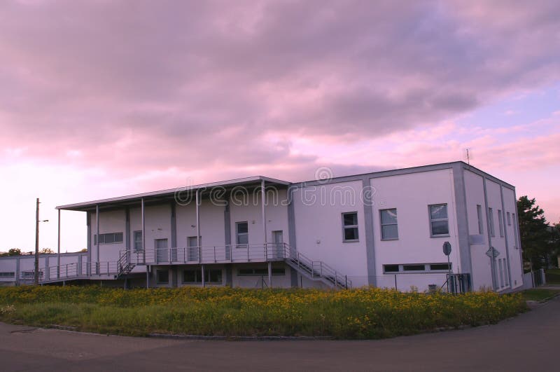 Factory building stock image. Image of road, house, building - 6516959