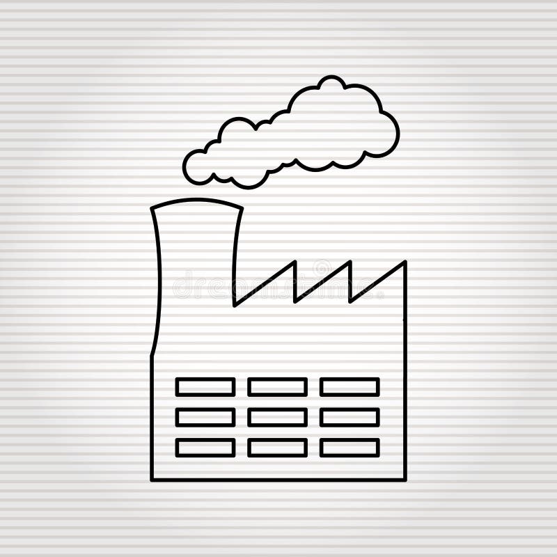 Factory building design stock illustration. Illustration of building ...