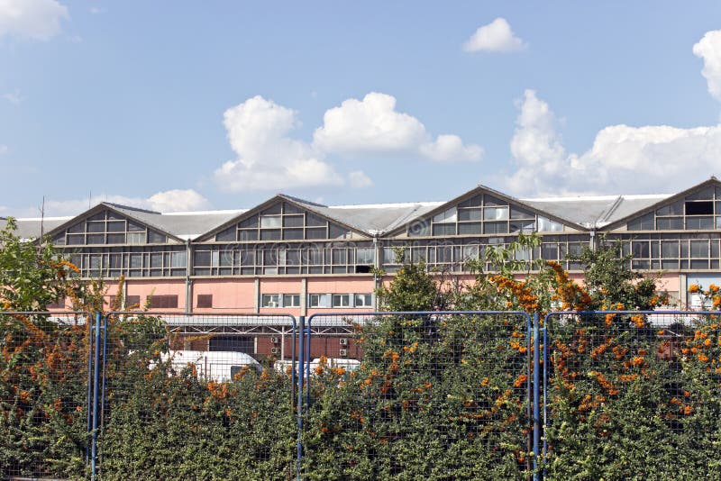 Factory building stock image. Image of outdoors, factory - 33319045