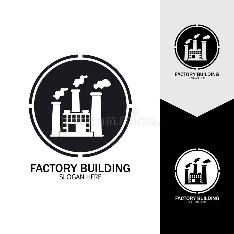 FACTORY BUILDING ICONS VECTOR Stock Vector - Illustration of design ...