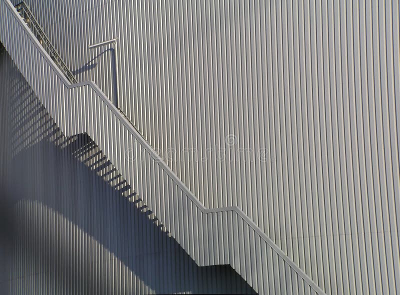 Factory Building with Staircase Stock Photo - Image of production ...