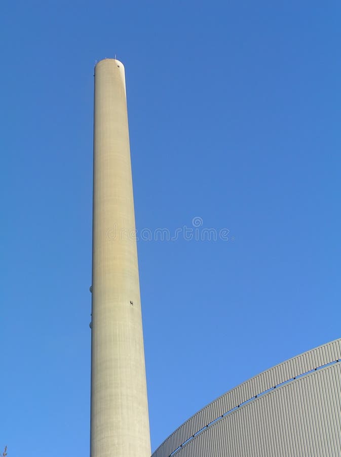 Factory Buildings with Smokestack Stock Photo - Image of smokestack ...