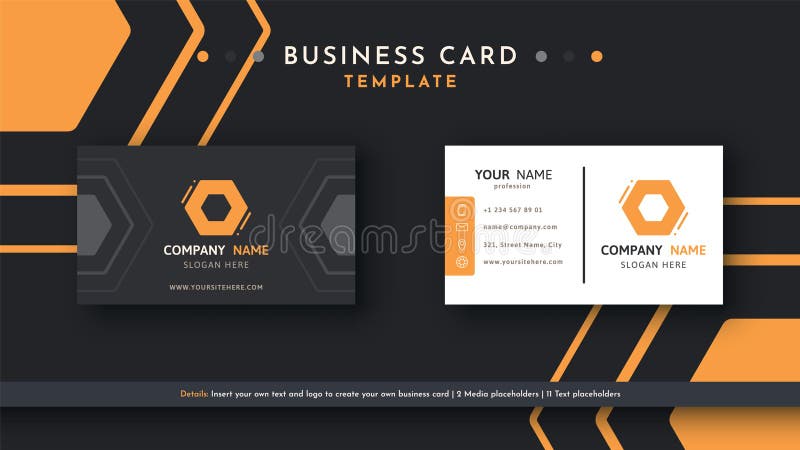 Factory Business Card Template. Professional Design for Your Company ...