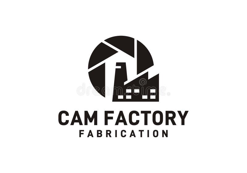 Factory with Camera Video Logo Design Stock Illustration - Illustration ...