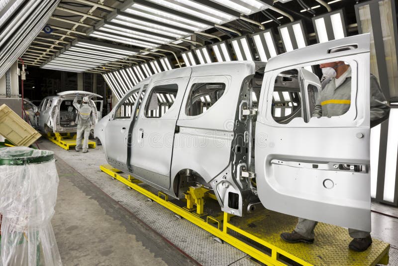 Factory car painting stock photo. Image of door, carcass - 28484258