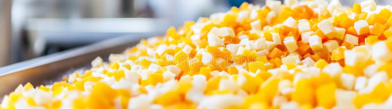 In a Factory, a Cheese Production Line is Equipped with a Conveyor Belt ...