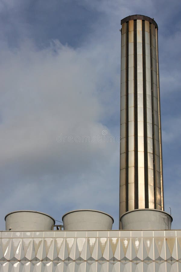 Factory chimney stock image. Image of building, lyon - 23059521