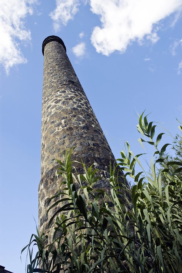 Factory chimney stock image. Image of portugal, pico, whale - 3032949