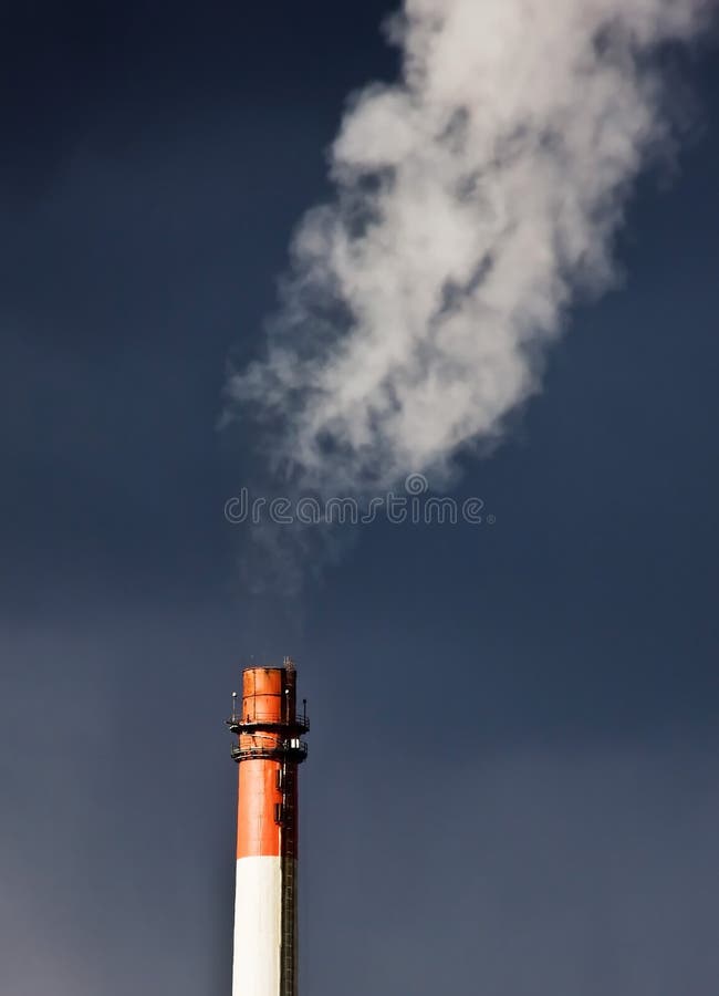 Factory chimney stock image. Image of ozone, contamination - 4507725