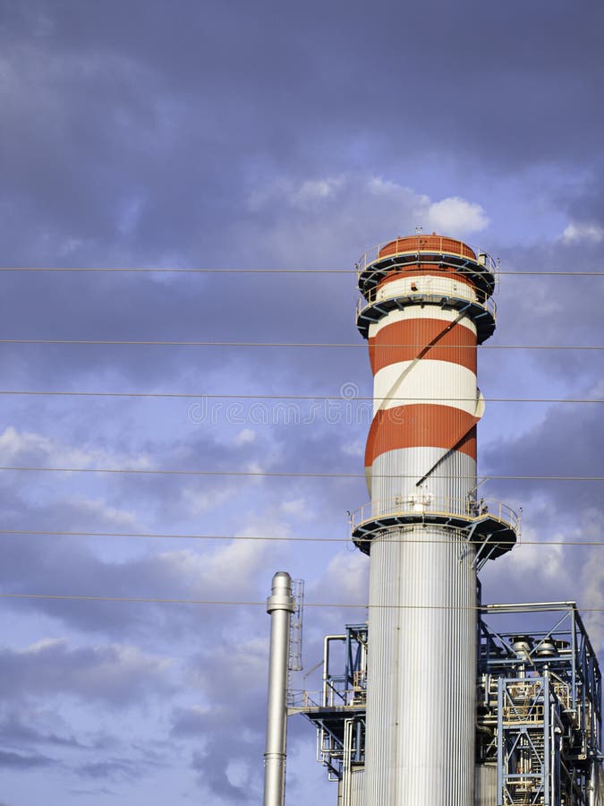 Factory chimney stacks stock image. Image of factory - 80272563