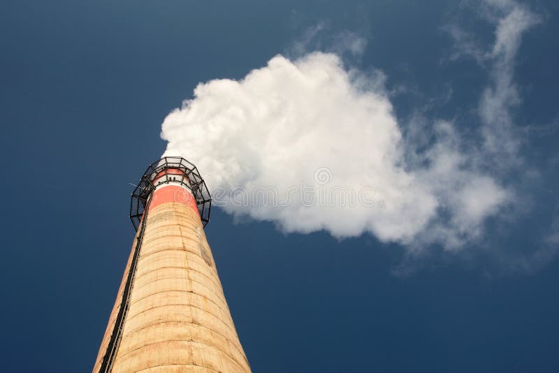 Factory chimneys stock photo. Image of white, environment - 36553946
