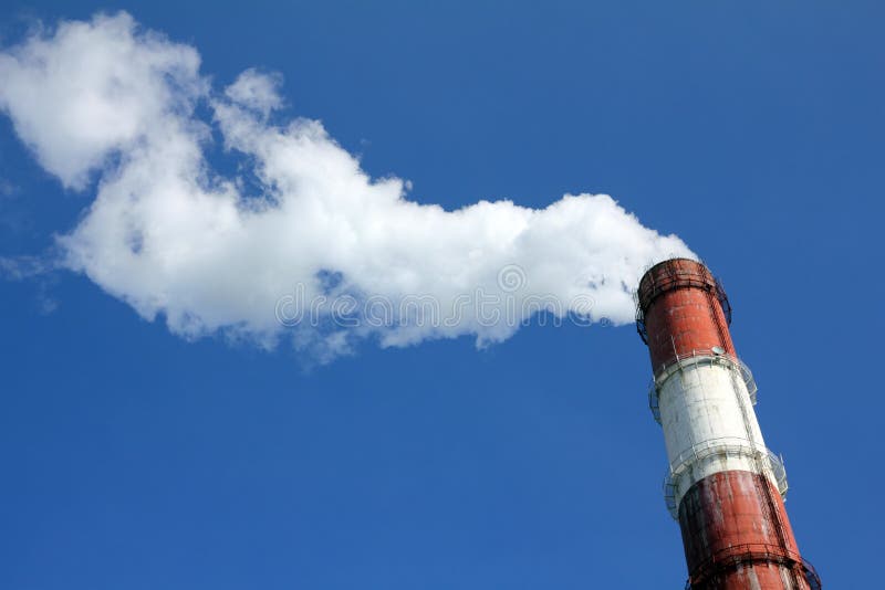 Factory Chimneys with Smoke Stock Photo - Image of climate, power: 16611934