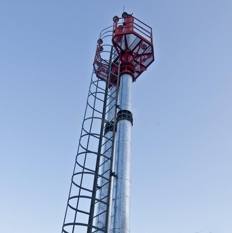 Factory chimneys stock photo. Image of environment, emission - 91611344