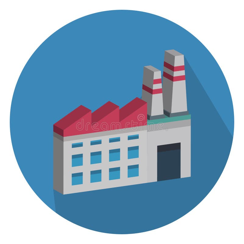 Factory Color Vector Icon Fully Editable Stock Vector - Illustration of ...