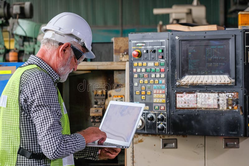 Factory Control Center of Production with Service Stock Image - Image ...