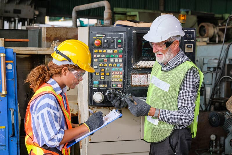 Factory Control Center of Production with Team Stock Image - Image of ...