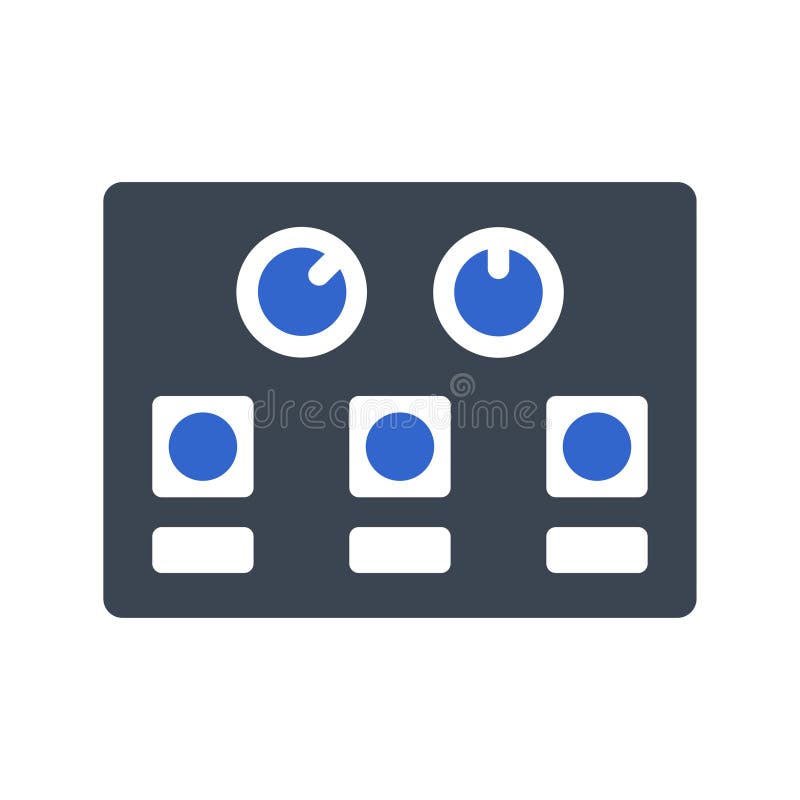 Factory control panel Icon stock illustration. Illustration of factory ...