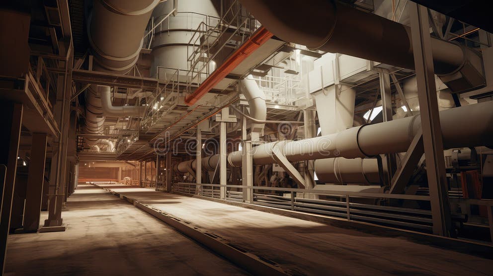 Factory conveyor stock illustration. Illustration of transporting ...