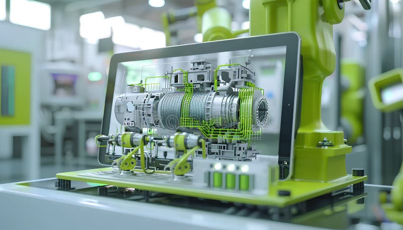 Factory Digitalization: Two Industrial Engineers Use Tablet Computer ...