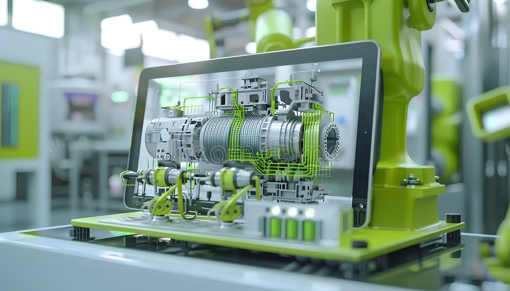 Factory Digitalization: Two Industrial Engineers Use Tablet Computer ...