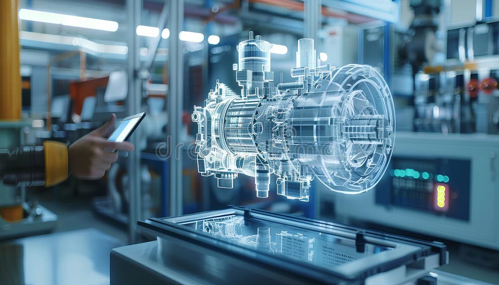 Factory Digitalization: Two Industrial Engineers Use Tablet Computer ...