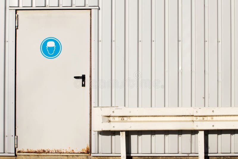 Factory door stock photo. Image of exit, protection, material - 22946762