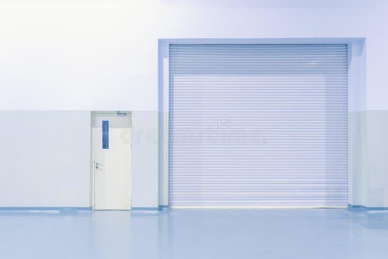 Factory Door Industrial Door or Warehouse for Background Stock Image ...