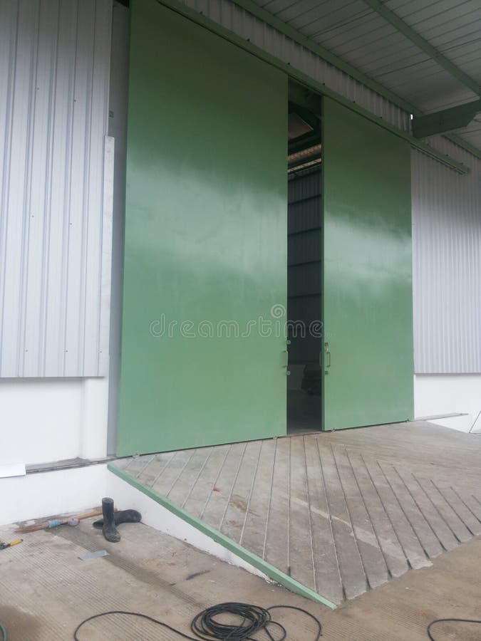 Factory door stock image. Image of natural, village - 323318503