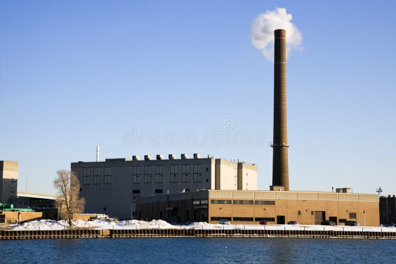 Factory in Downtown Milwaukee Stock Image - Image of nature, technology ...