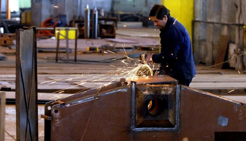 Factory editorial photography. Image of disc, manufacture - 41059322