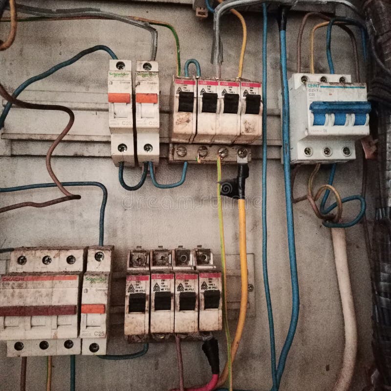 In a Factory Electrical Panel Box Stock Photo - Image of electrical ...