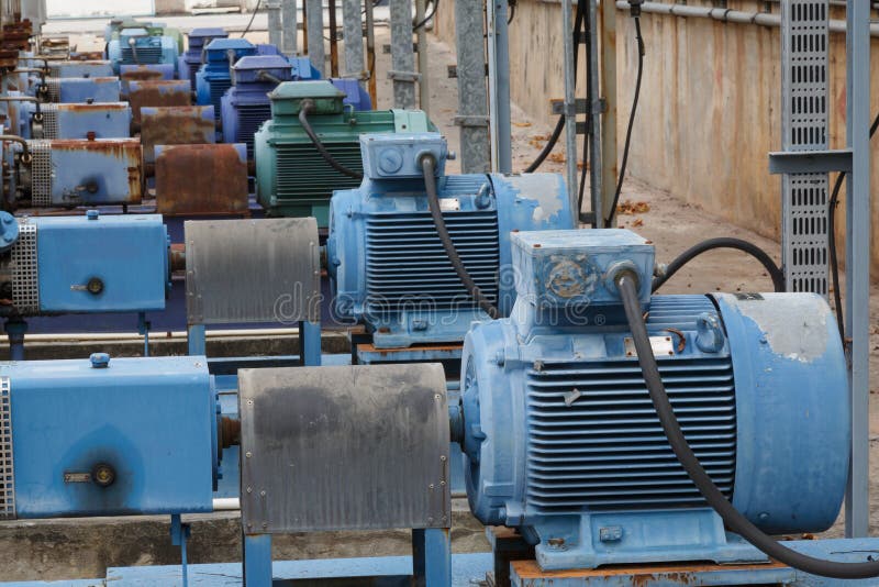 Factory Equipment Motor Industrial Stock Image - Image of electric ...