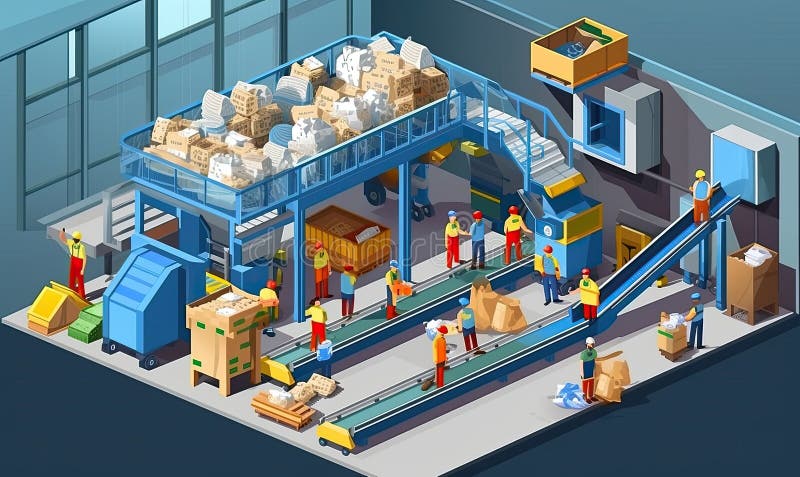 Packed Factory Stock Illustrations – 728 Packed Factory Stock ...