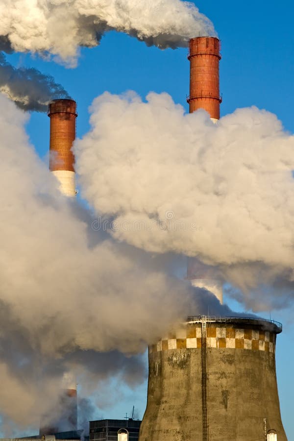 Factory fumes stock photo. Image of energy, plant, pipe - 17341106