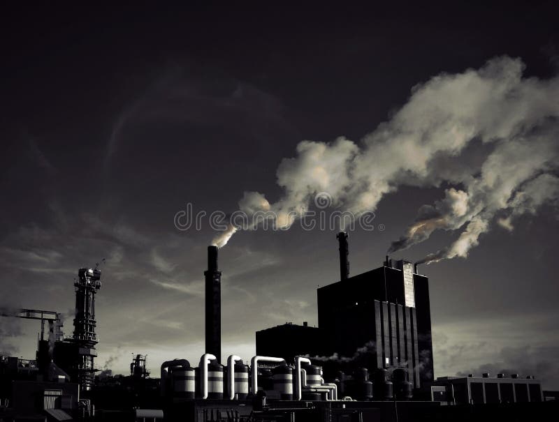 Smoking factory stock photo. Image of vapor, warming - 29721440