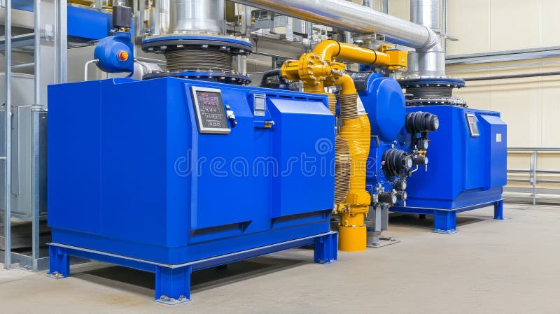 The Factory is Home To a Gigantic Teal Industrial Machine Stock Photo ...